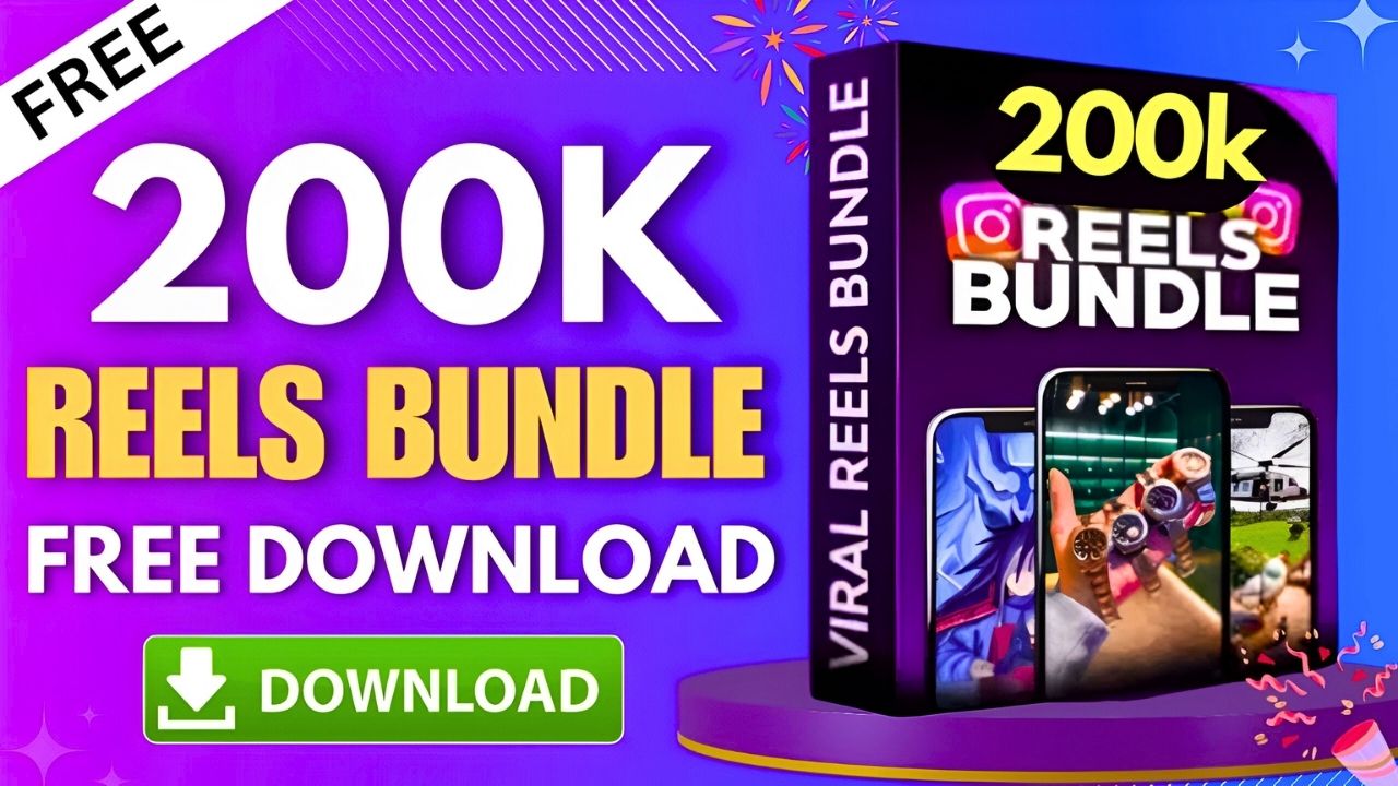 Free Download 250,000+ Viral Reels Bundle – Instagram, TikTok & Shorts